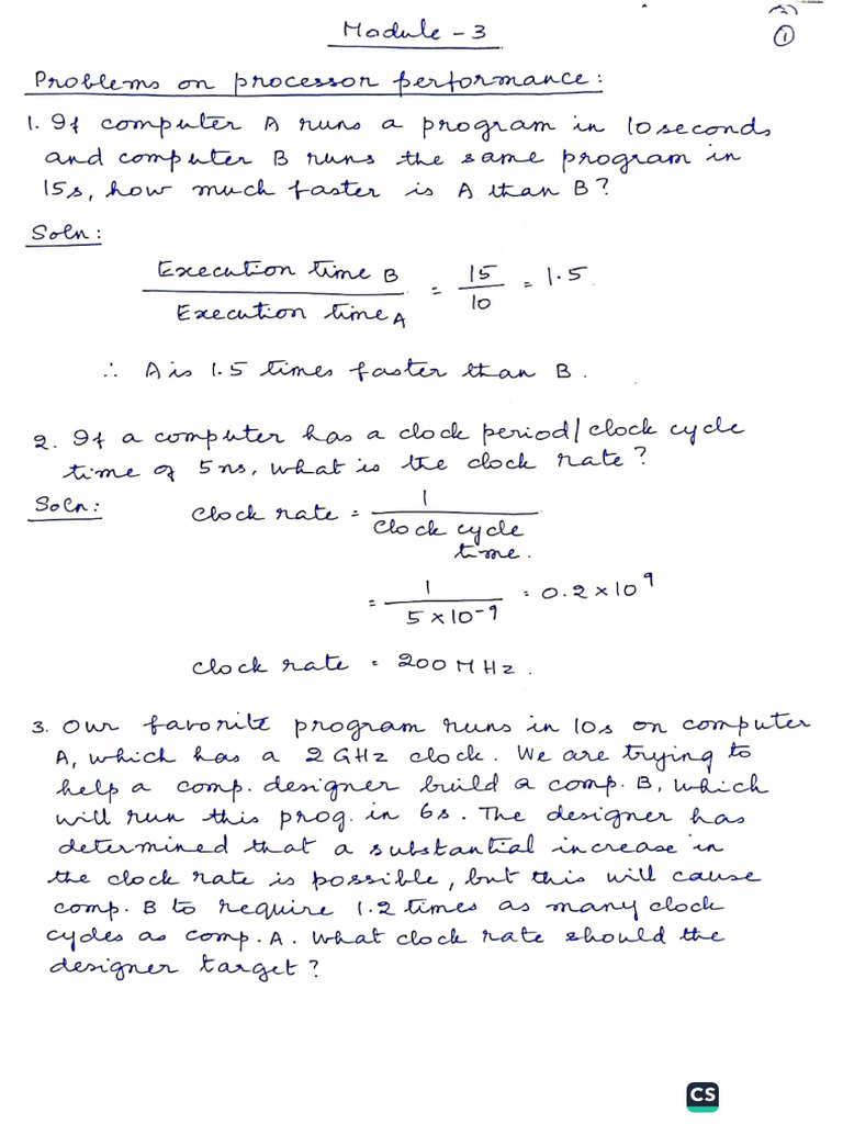 cao_module3_PROBLEMS | PDF