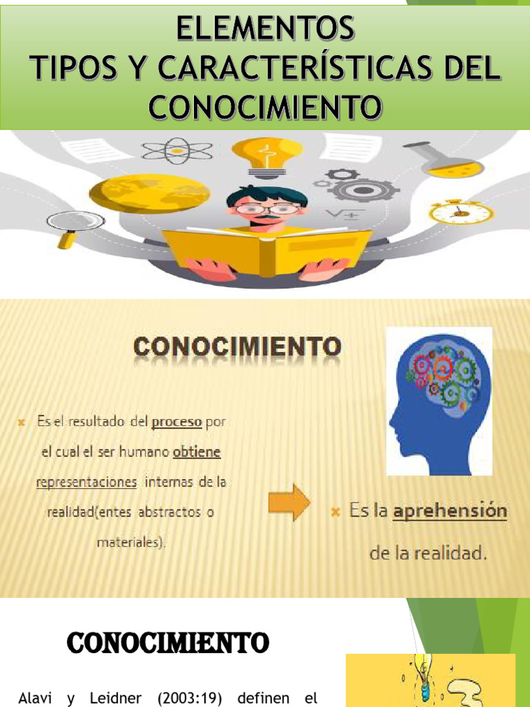 Elementos, Tipos y Características Del Conocimiento | PDF ...