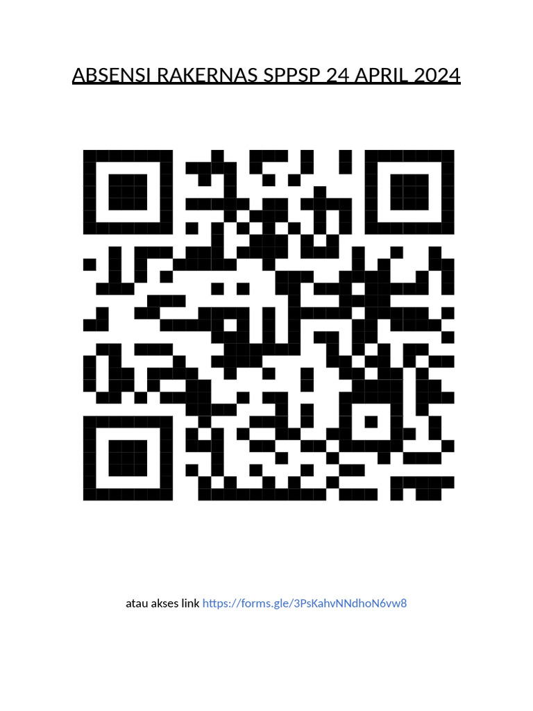Absensi Rakernas SPPSP 24 April 2024 | PDF