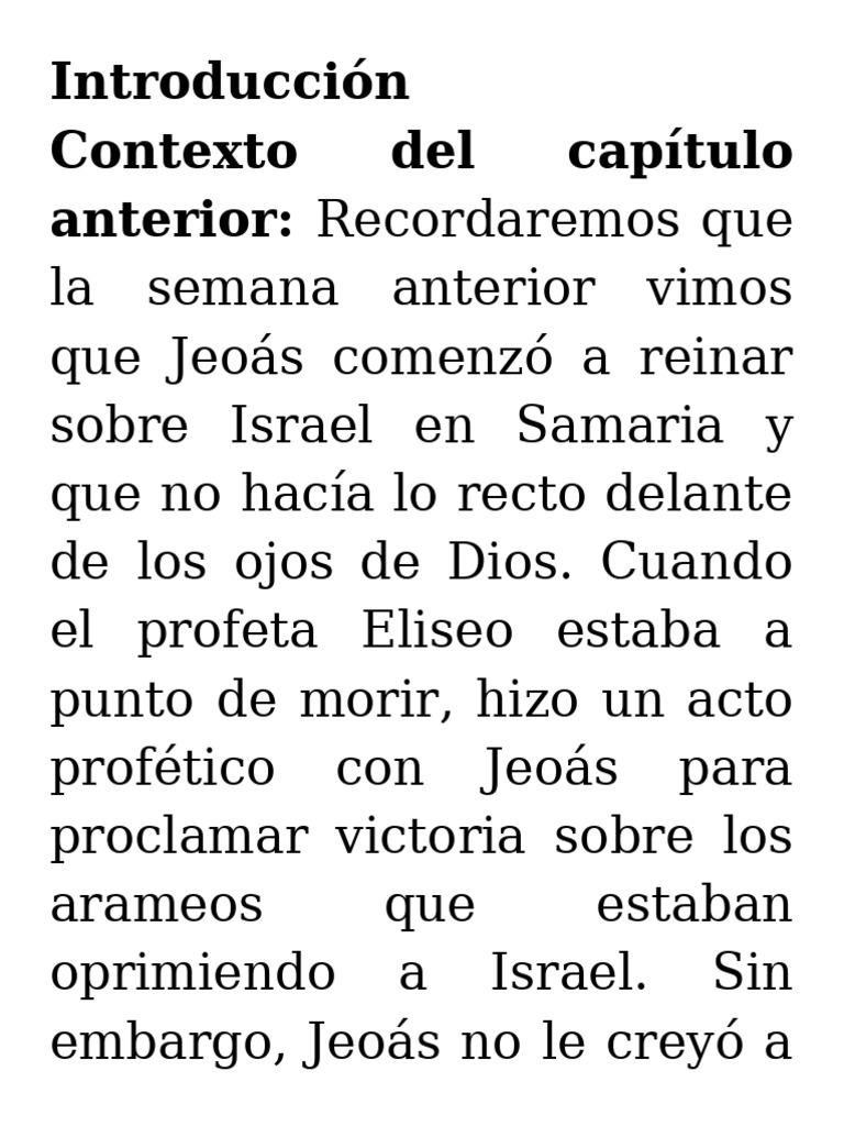 Bosquejo de 2 Reyes 14 | PDF | Pecado | Cristo (título)