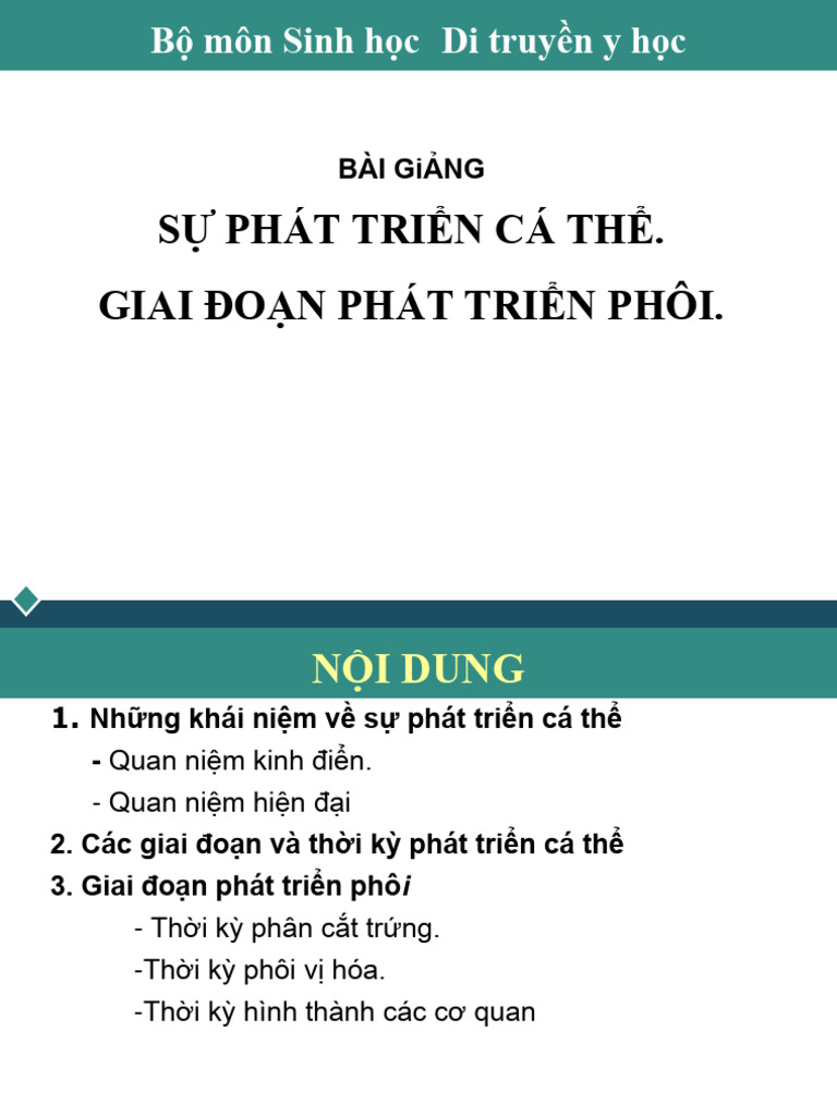 B Mon Sinh HC Di Truyn y HC | PDF