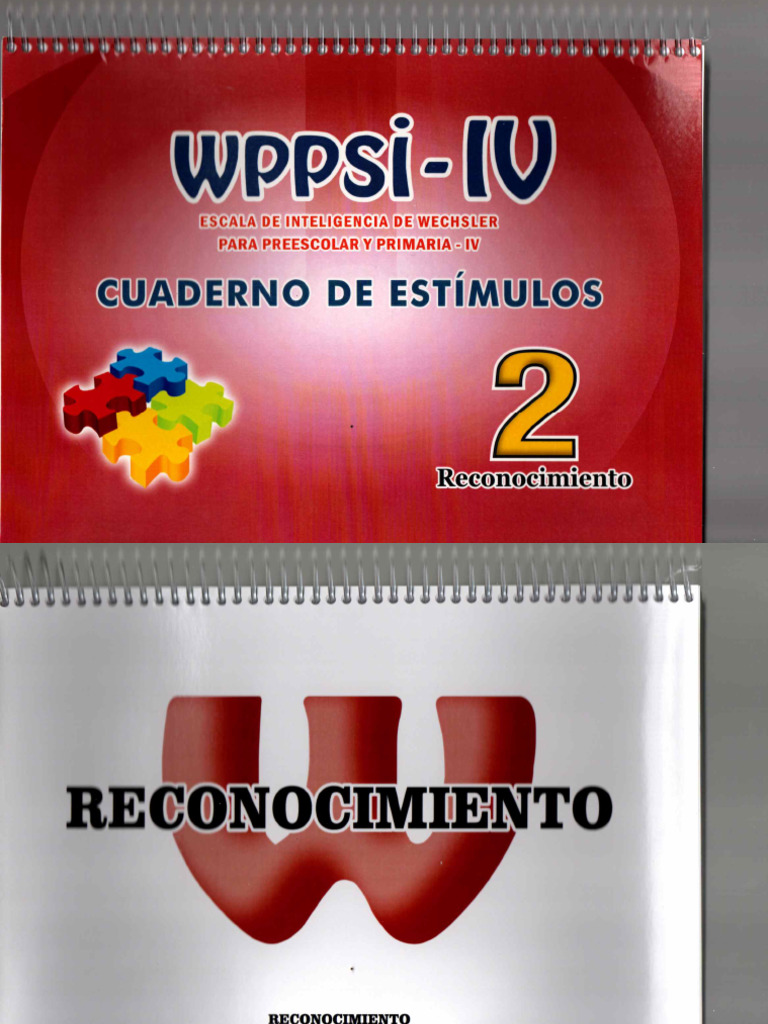 Cuaderno de Estímulos 2 - Wppsi IV | PDF
