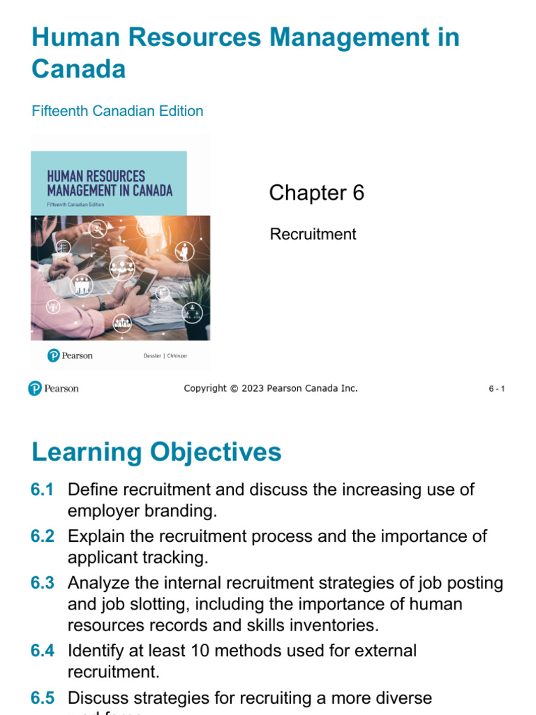 ch-06-PPTaccessible [Read-Only] | PDF | Recruitment | Employment