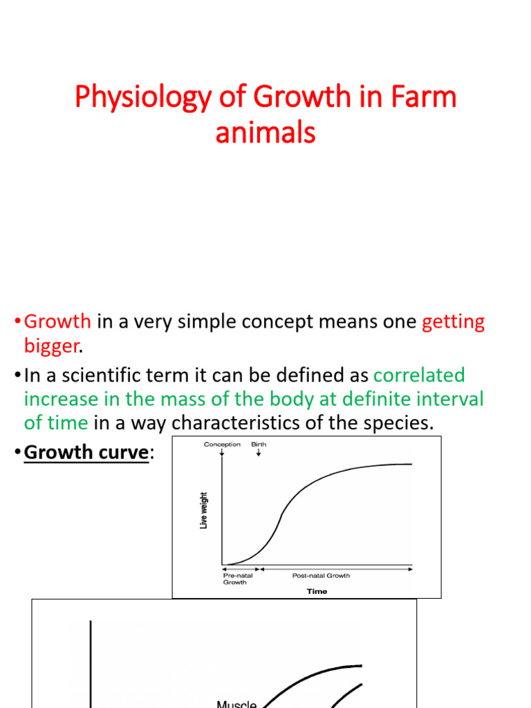 Physiology of Growth in Farm Animals | PDF | Embryo | Hormone