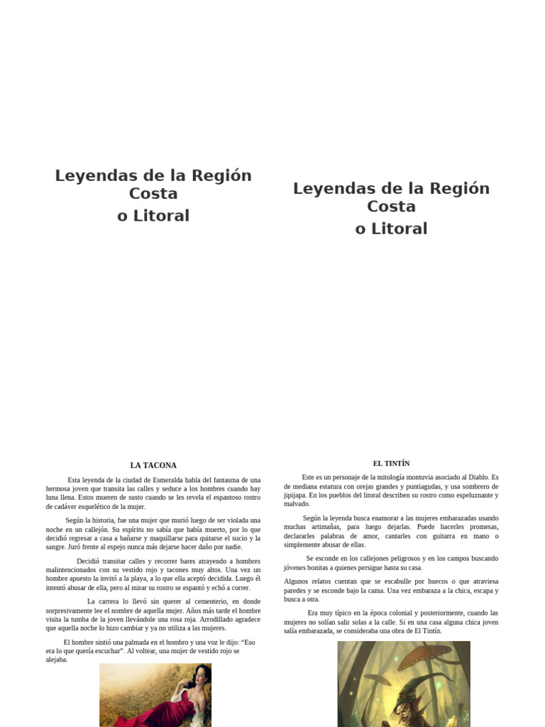Leyendas de la Región Costa | PDF | Islas Galápagos