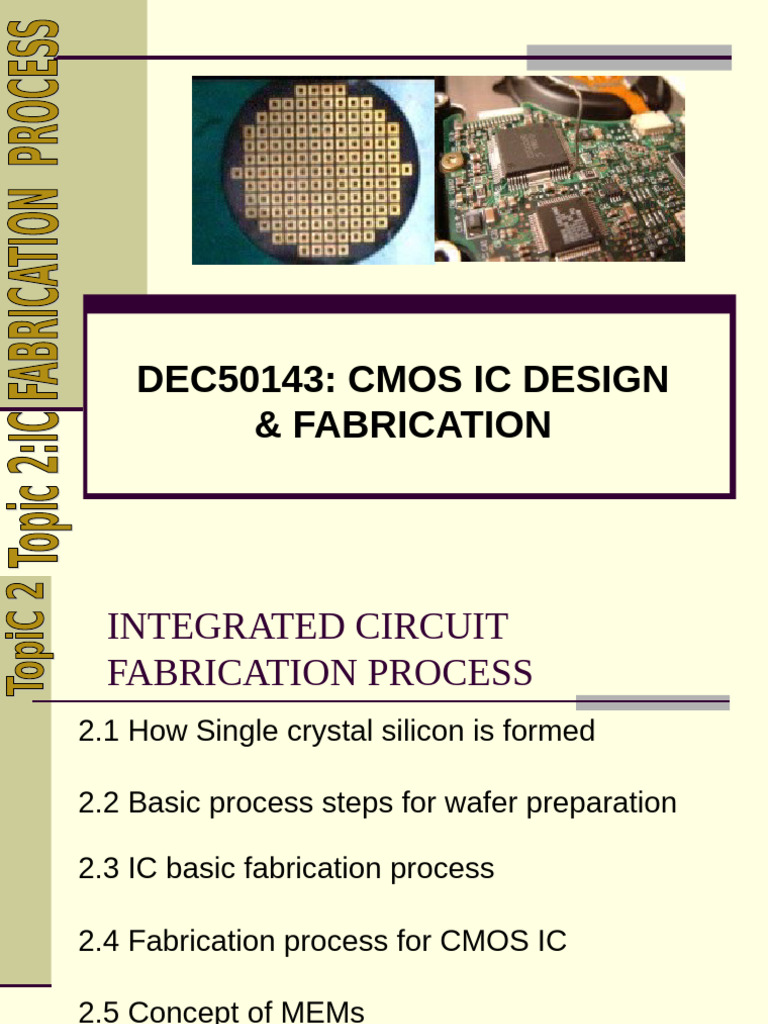 CMOS IC Fabrication: Crystal Growth Methods | PDF | Doping ...