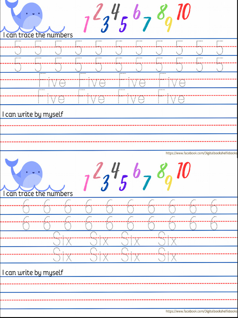 Tracing Pads Number 1-10 Regular | PDF