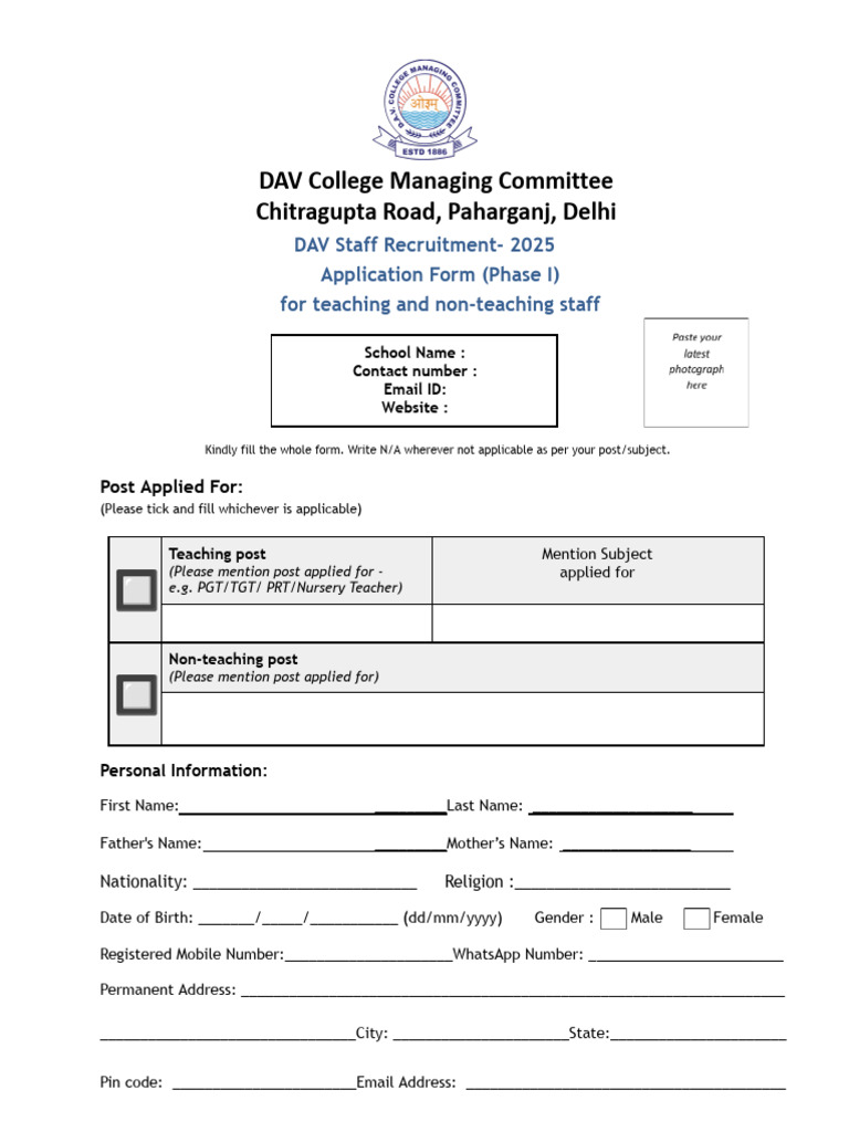 ZWC - Revied Application Form | PDF
