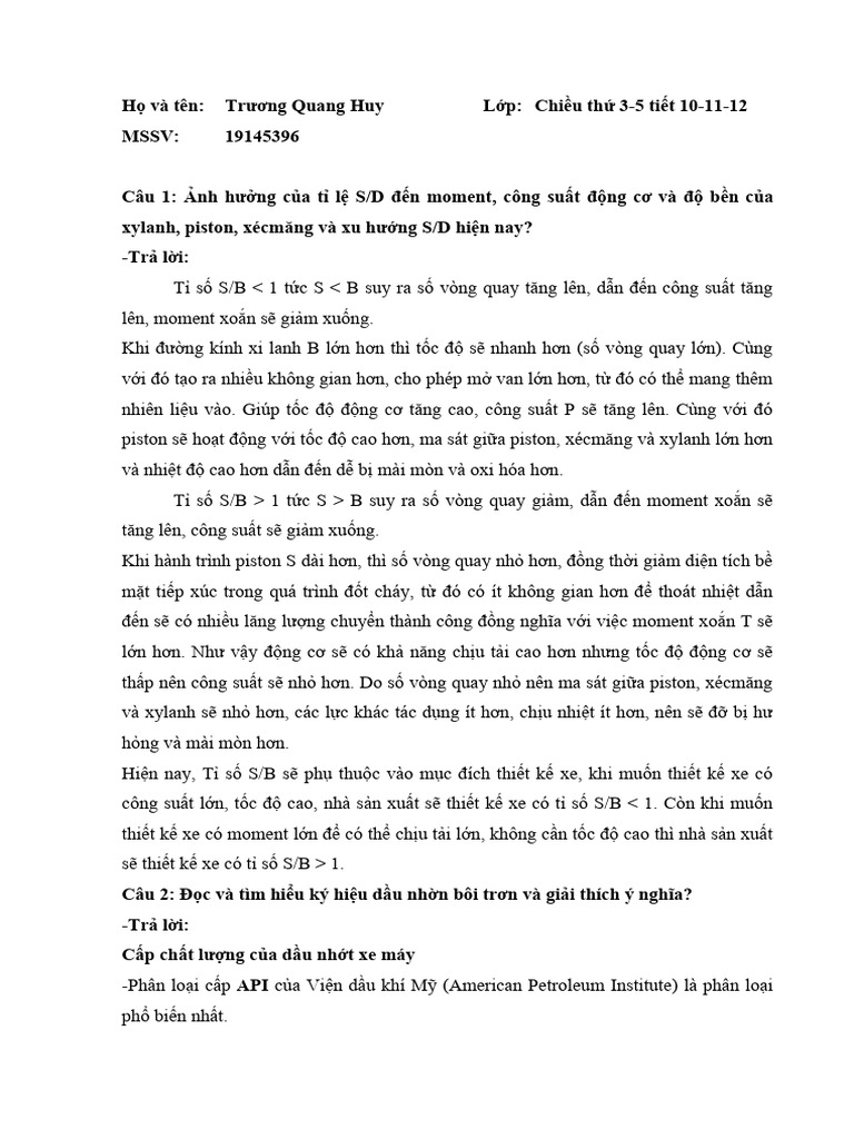 Trương Quang Huy - 19145396 - BT1 | PDF