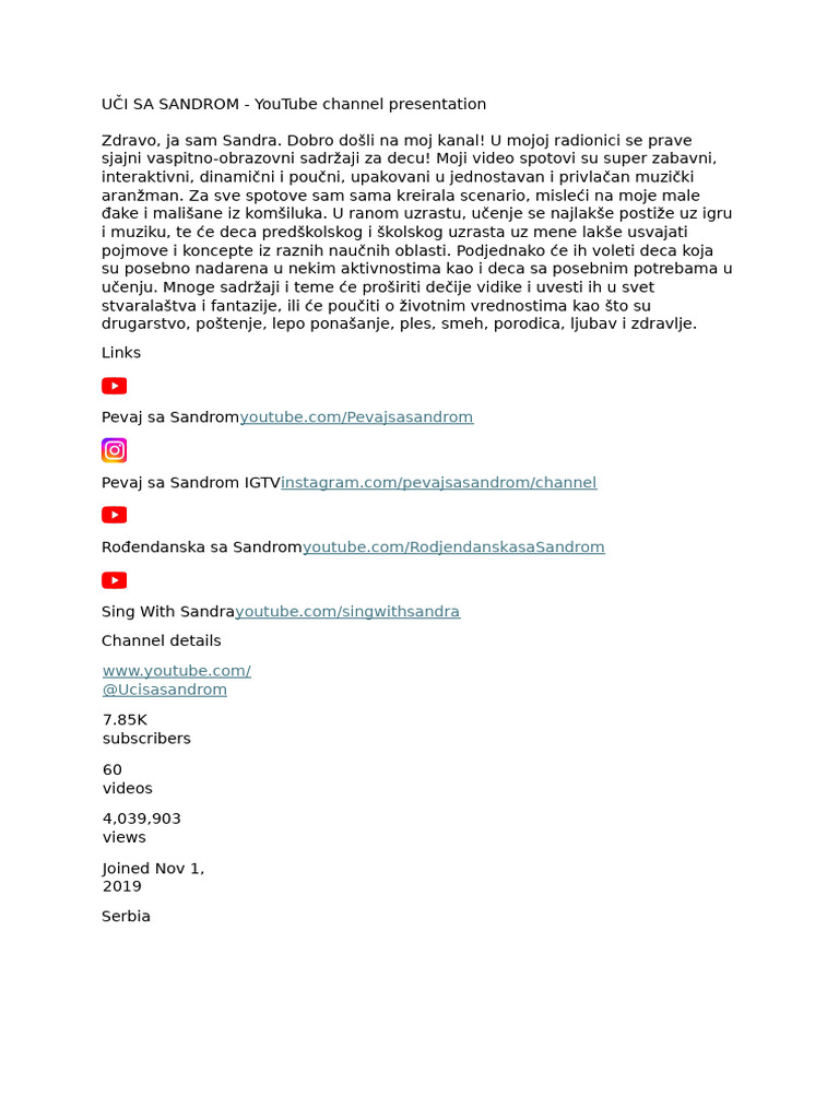 Uci Sa Sandrom | PDF