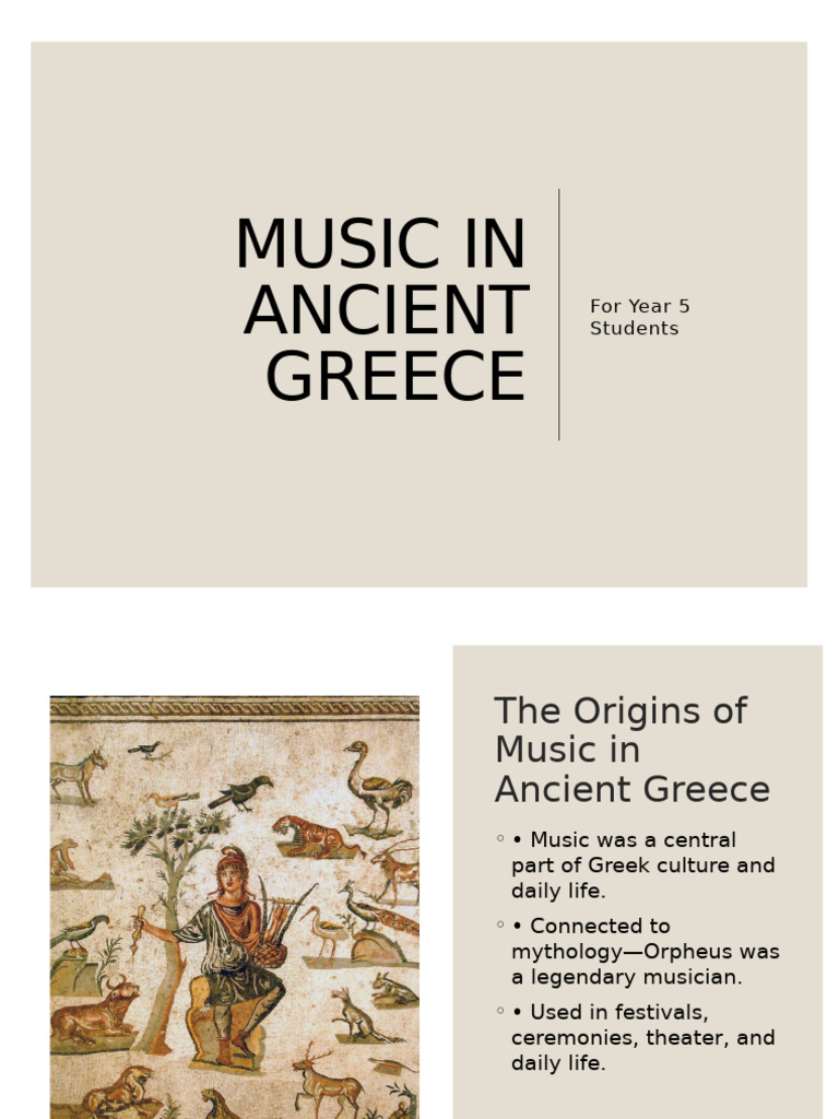 Music's Role in Ancient Greece | PDF