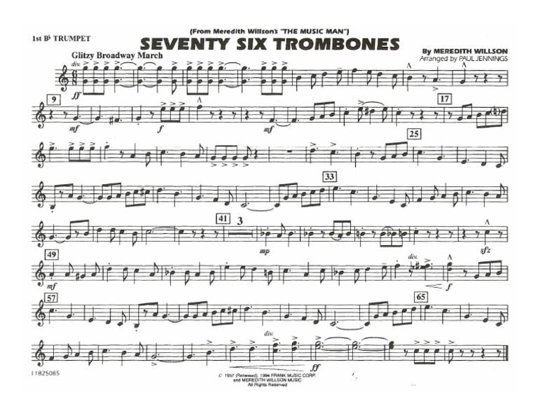 76 Trombones 1st B-Flat Trumpet | PDF