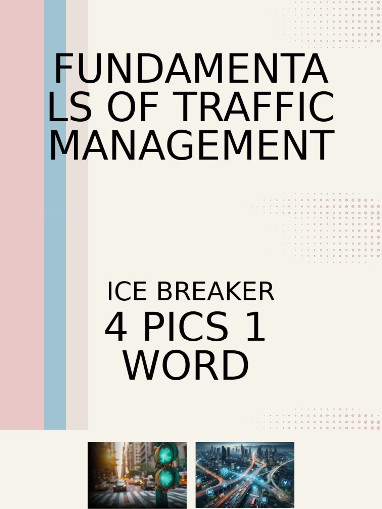 Fundamentals of Traffic Management | PDF | Traffic | Traffic Congestion
