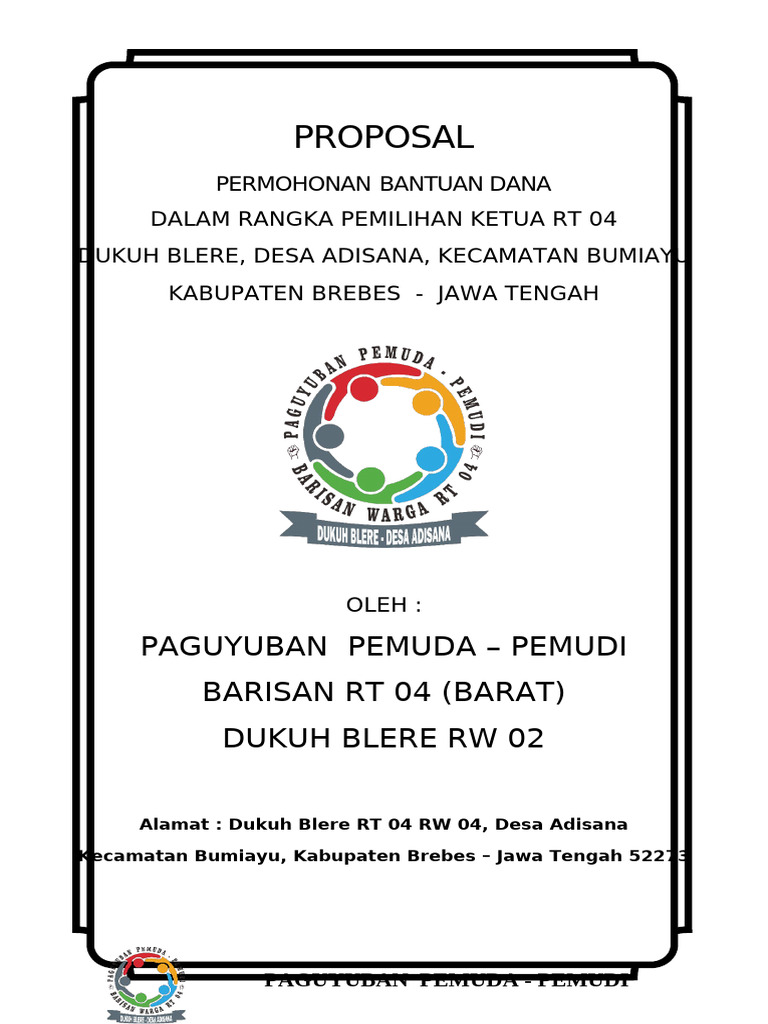 Proposal Pemilihan RT | PDF | Hukum