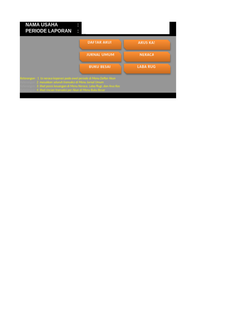 Master Laporan Keuangan | PDF | Pengelolaan Keuangan & Uang