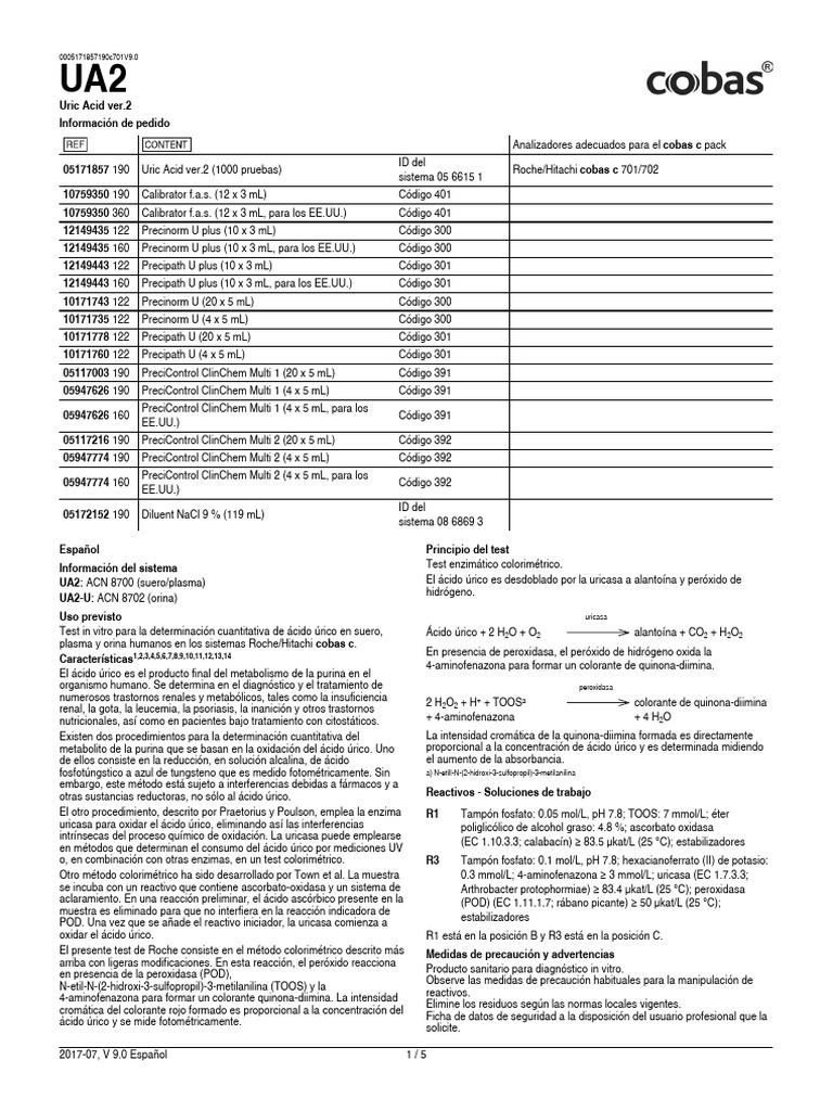 UA2 | PDF | Peroxidasa | Hidróxido de sodio