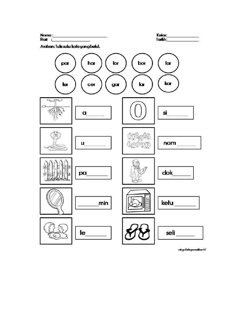 Latihan Bahasa Melayu Prasekolah Pdf