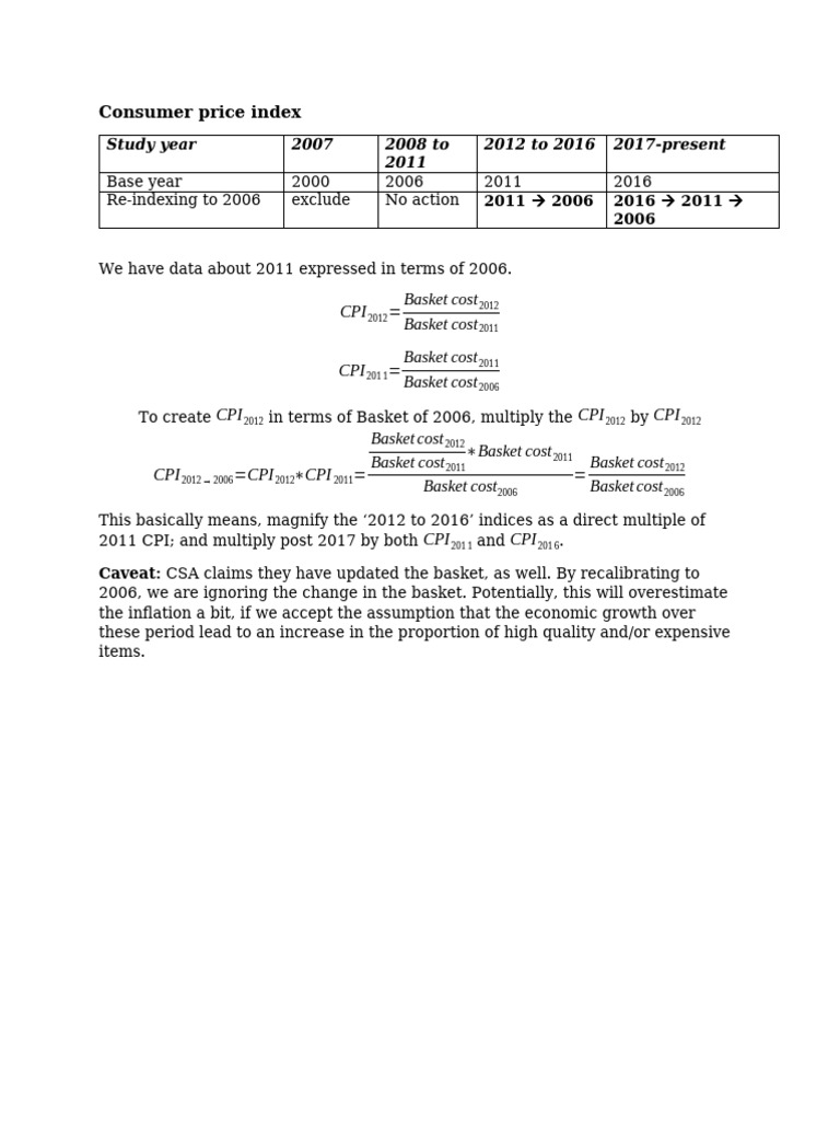Consumer Price Index | PDF