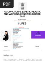 Code On Occupational Safety 2020 | PDF | Employment | Occupational Safety And Health