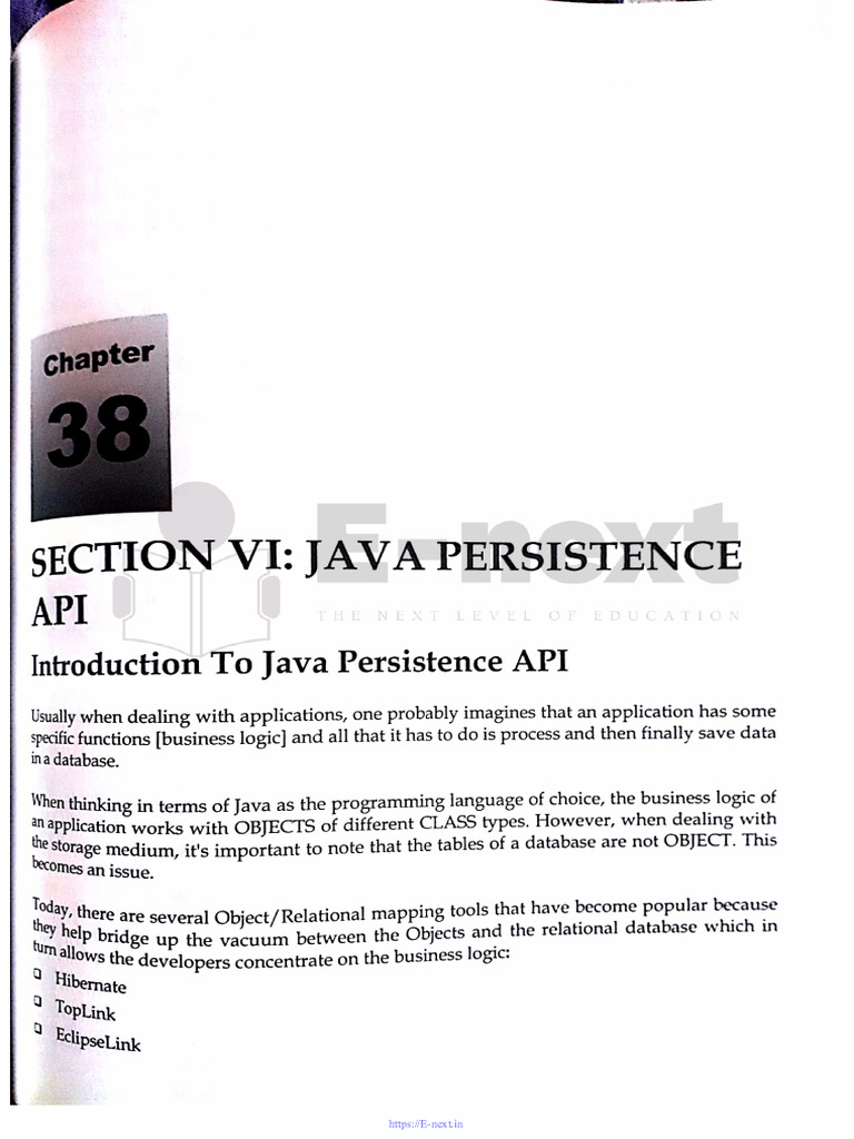 23-Introduction To Java Persistence API (E-Next - In) | PDF