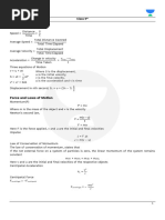 Formula Sheet - Physics Class 10 CBSE | PDF | Teaching Methods & Materials