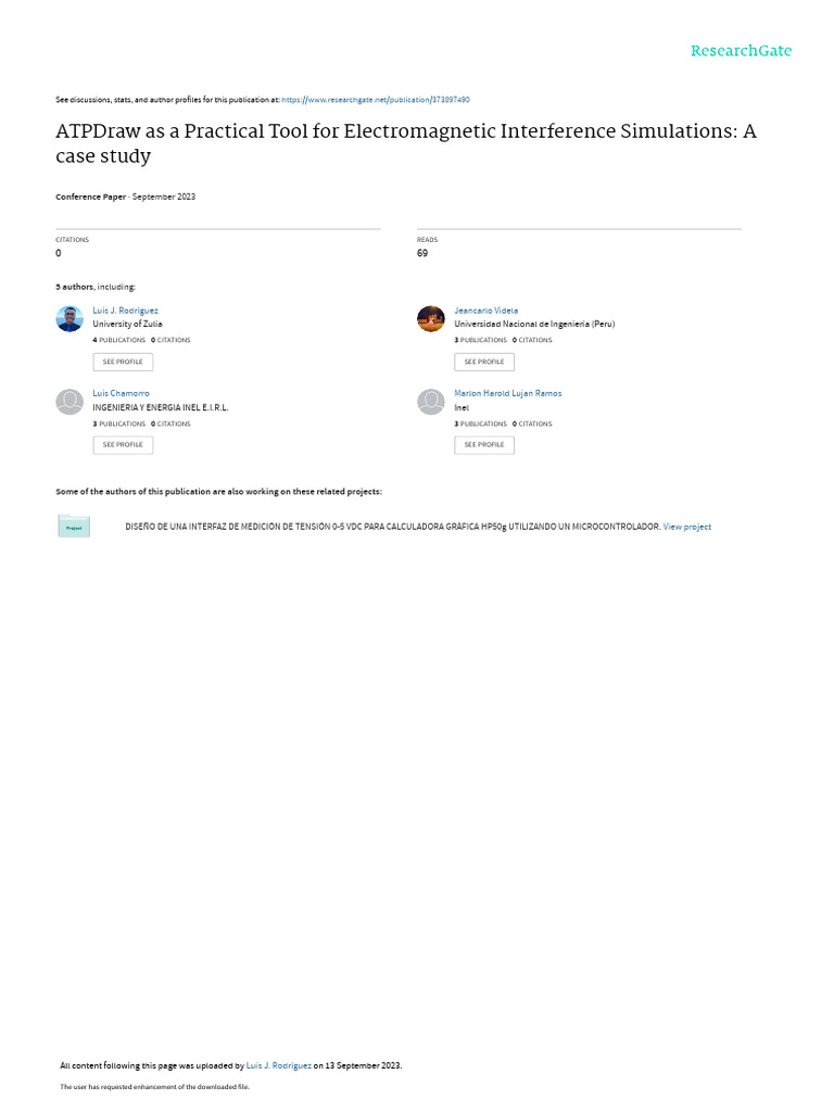 EEUG2023-EMI-paper | PDF | Electric Power Transmission | Transmission Line