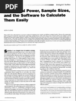 Statistical Power Analysis For The Behavioral Sciences 2nd Edition ...