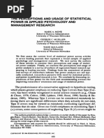 Statistical Power Analysis For The Behavioral Sciences 2nd Edition ...