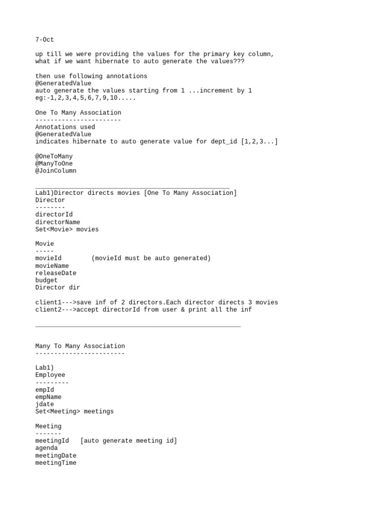 Mapping One To Many and Many To Many | PDF | Computers