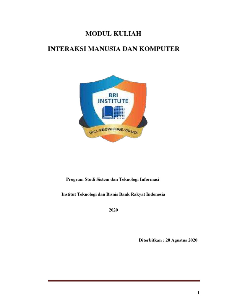 Modul Interaksi Manusia dan Komputer | PDF