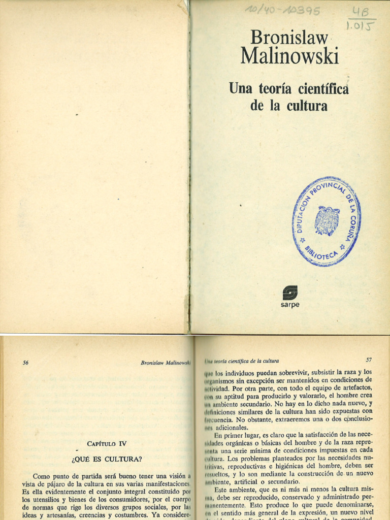 Bronislaw Malinowsky | PDF