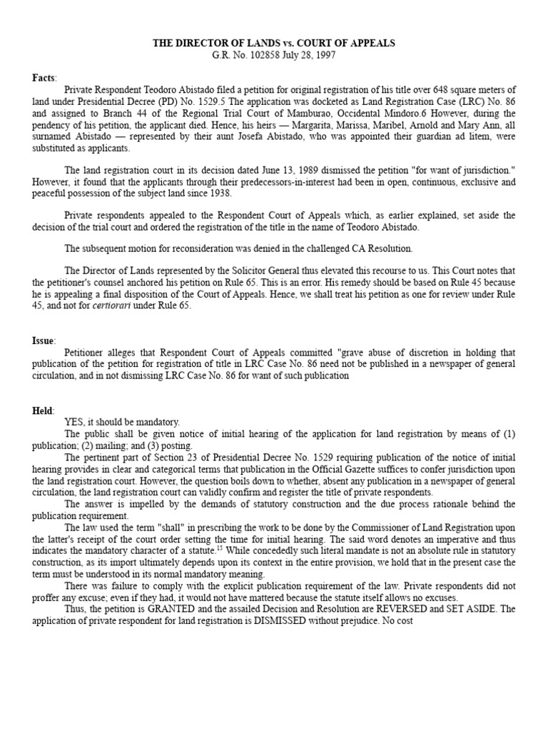 StatCon Case Digest - Midterm | PDF | Appeal | Appellate Court