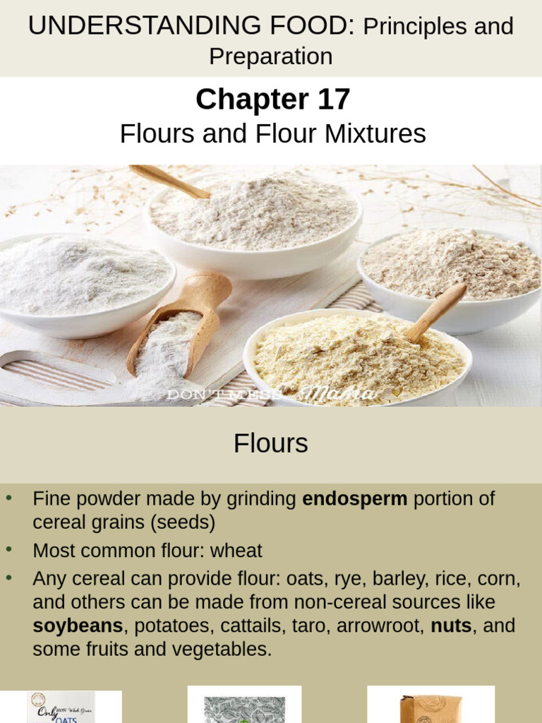 Types and Benefits of Flour Mixtures | PDF | Breads | Flour