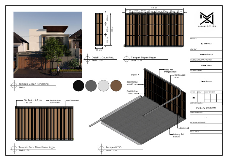 Gambar Detail Pagar Depan Rumah | PDF