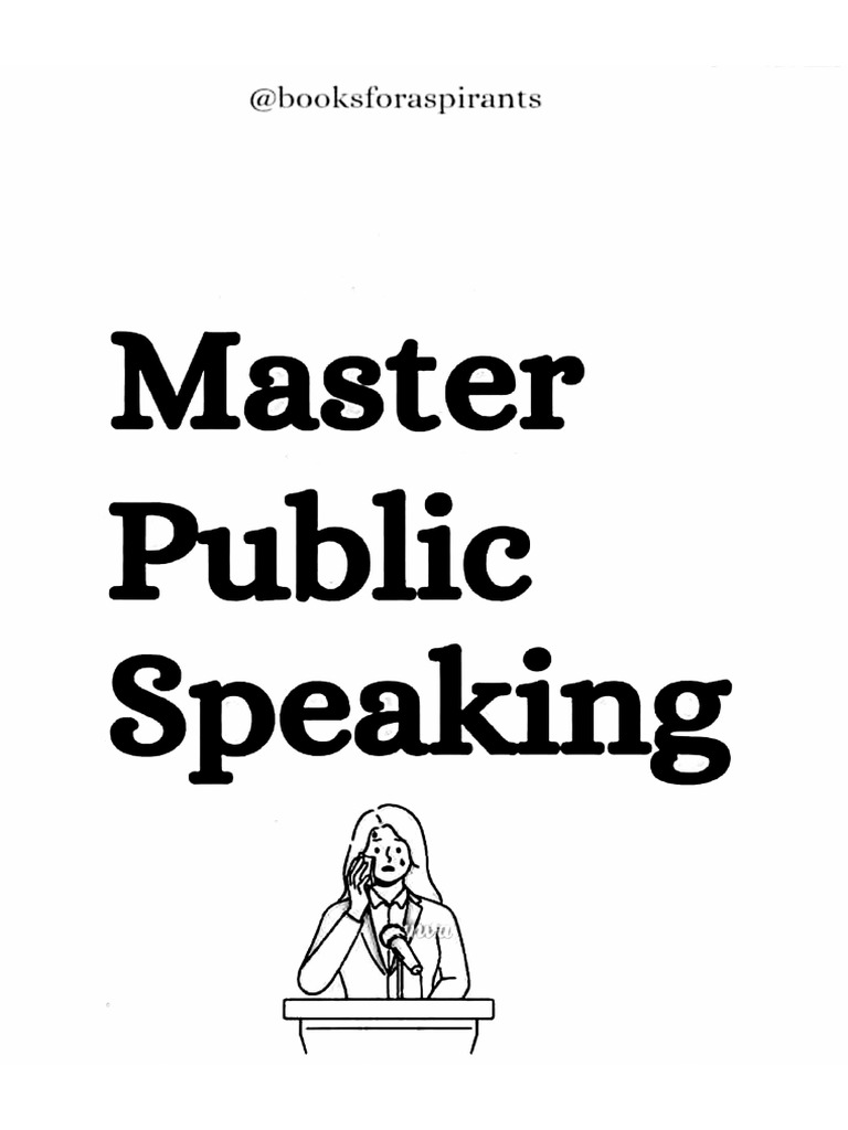 Master Public Speaking | PDF
