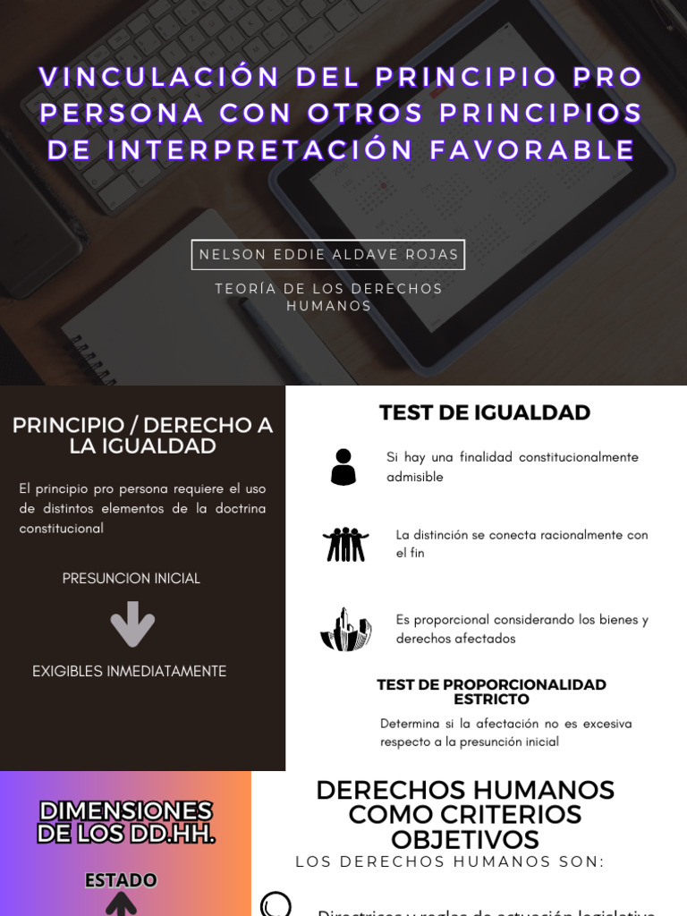 Principio Pro Persona y Derechos Humanos | PDF | Derechos humanos ...