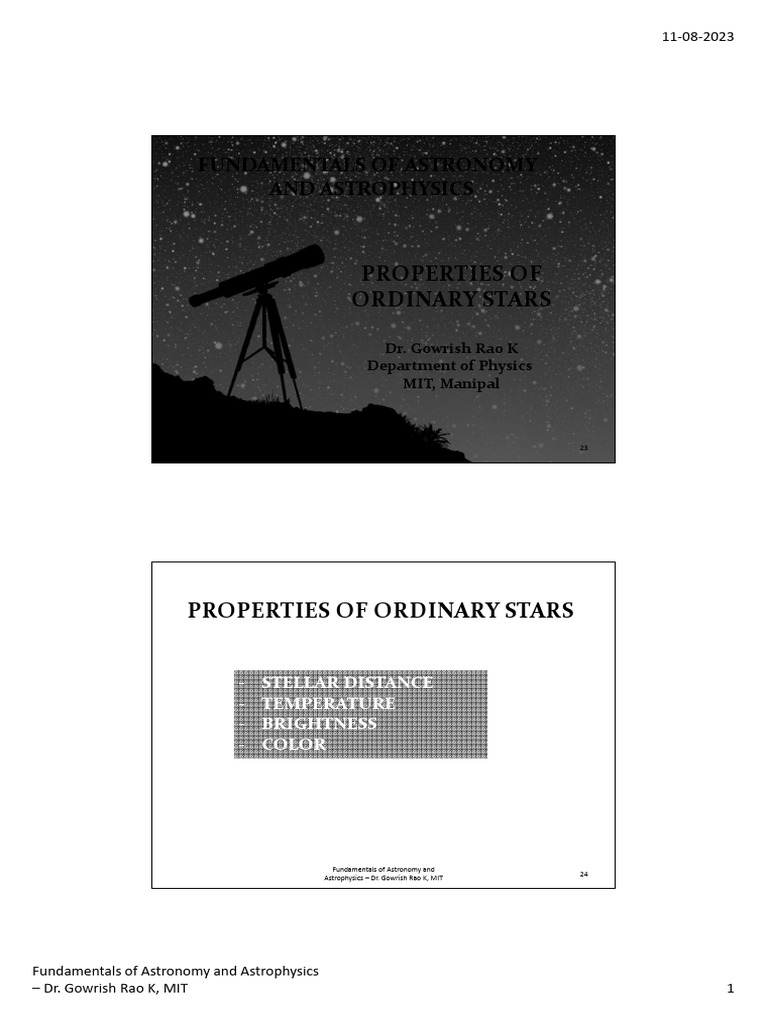 1 Stellar Distances | PDF | Astronomy | Astronomical Unit