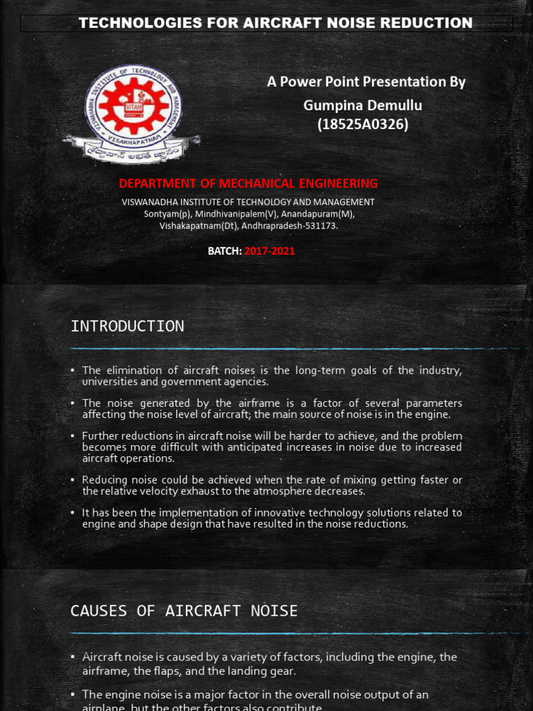 Aircraft Noise | PDF | Jet Engine | Flap (Aeronautics)