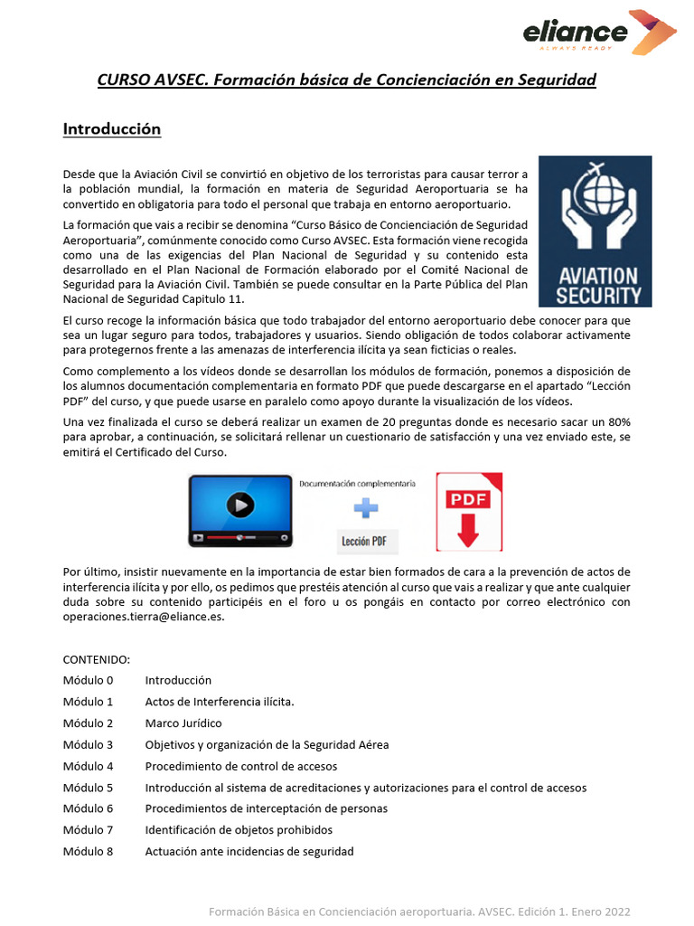 PDF Avsec | PDF | Aeropuerto | Aviación