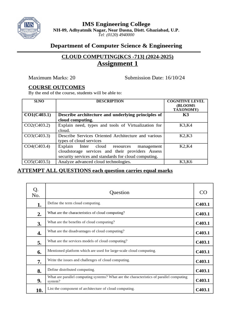 141020241154 Assignment 1cc Pdf Computer Science Computing 