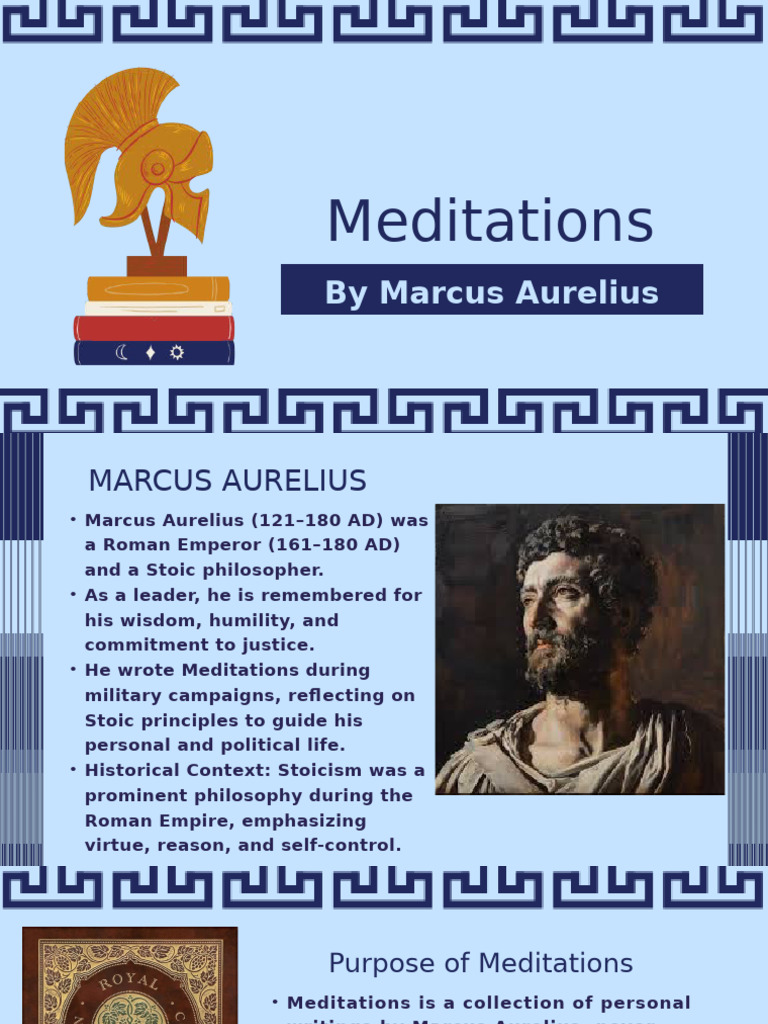 Meditations By Marcus Aurelius | PDF | Stoicism | Virtue