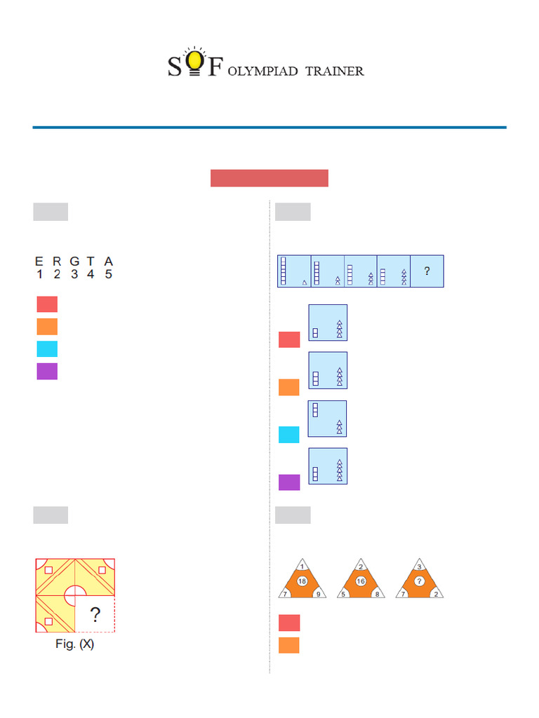 IMO Level-1 Mock Test 5 Class 3 YWVJm | PDF | Mathematics
