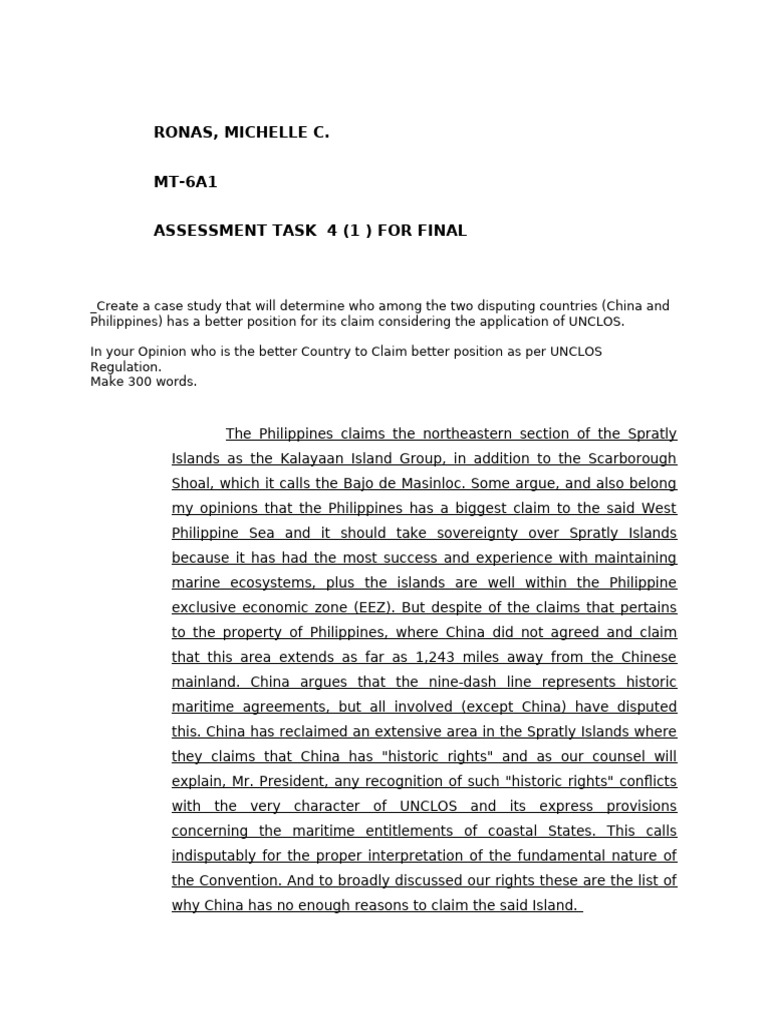 ASSESSMENT-TASK-4-1-for-Final | PDF | United Nations Convention On The Law Of The Sea