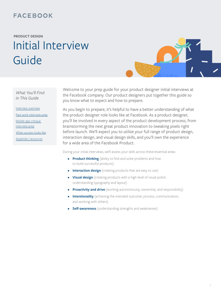 FB Interview Guide | PDF | Mobile App | Design