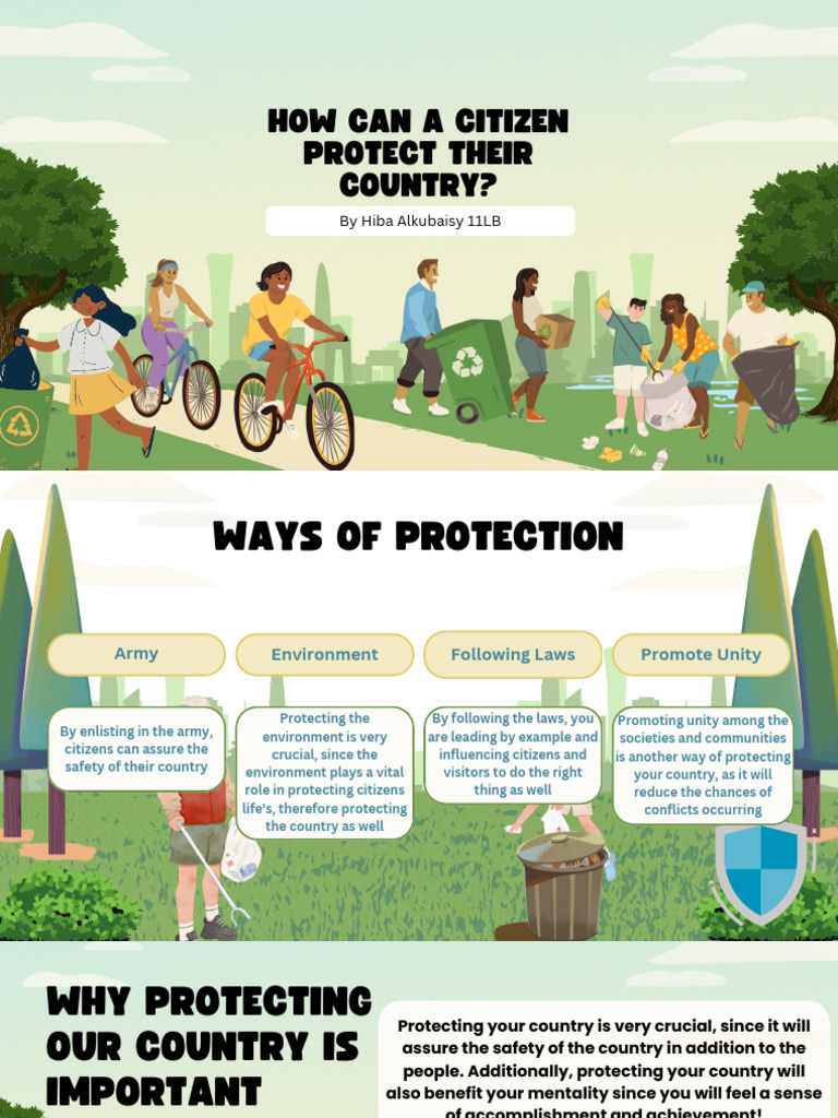 How Can A Citizen Protect Their Country | PDF