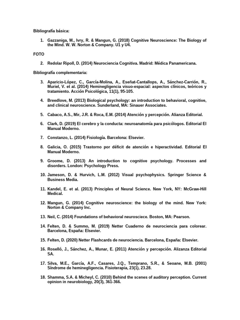 Bibliografía Básica PAP | PDF