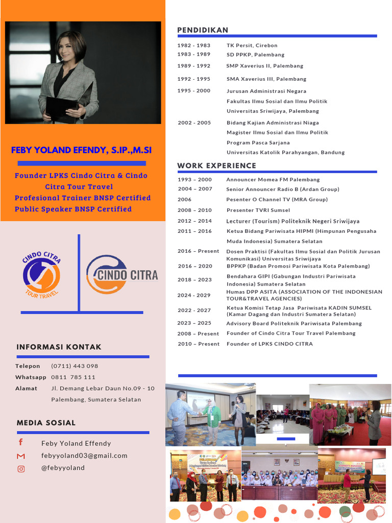 Profile Feby Yoland Effendy, SIP.,M.si | PDF