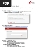 AHA eBook Access and Reading Guide | PDF | Ios | App Store (I Os)