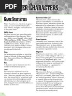 Pathfinder Character Advancement Chart | PDF
