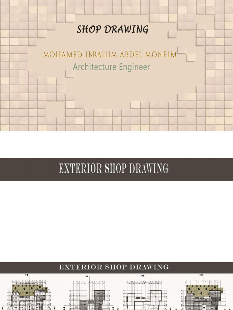 Shop Drawing - Mohamad Ibrahim | PDF